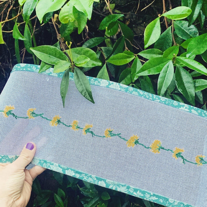 Dandelion Chain Belt or Hat Band Needlepoint Canvas – Frances Abel Studio